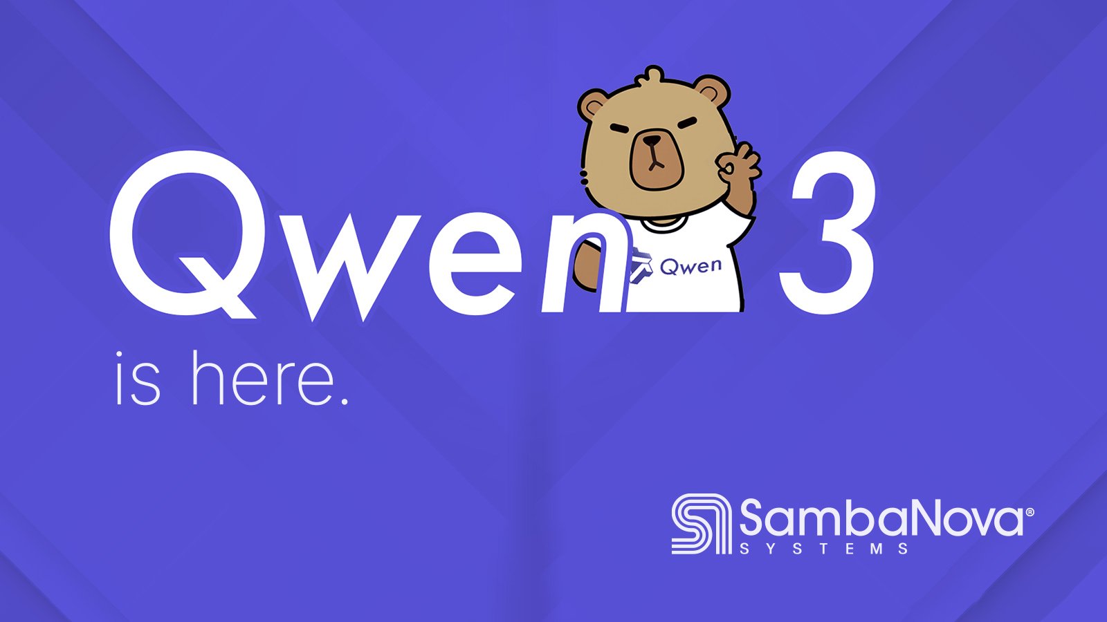 Qwen3 Is Here - Now Live on SambaNova Cloud
